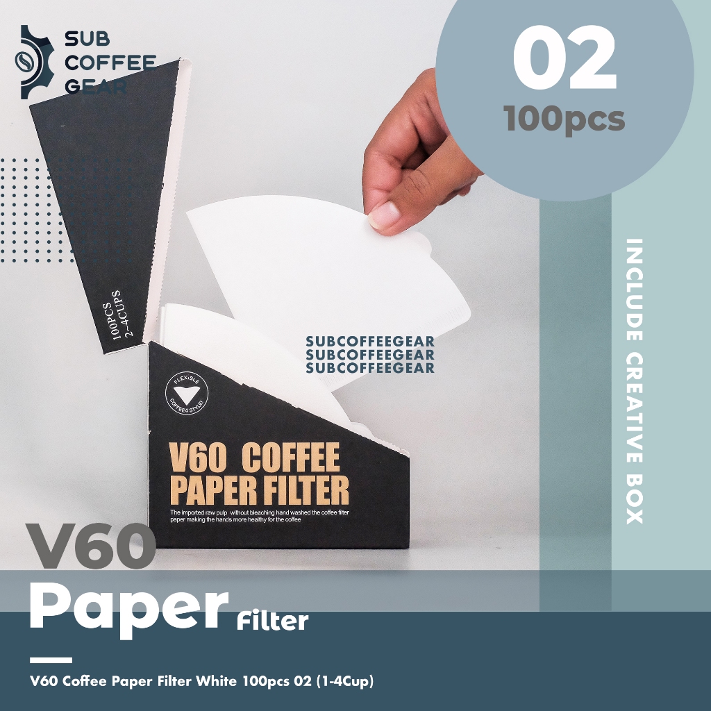 Jual V60 PAPER FILTER 02 100PCS KERTAS SARING KOPI KERTAS PENYARING ...