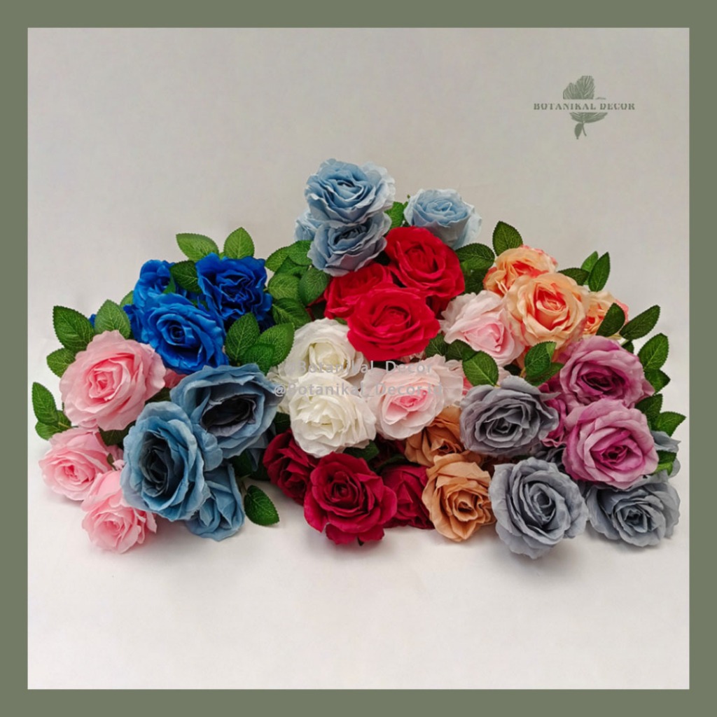 Jual Artificial Rose Carola K5 Bunga Mawar Premium Mawar Artificial ...