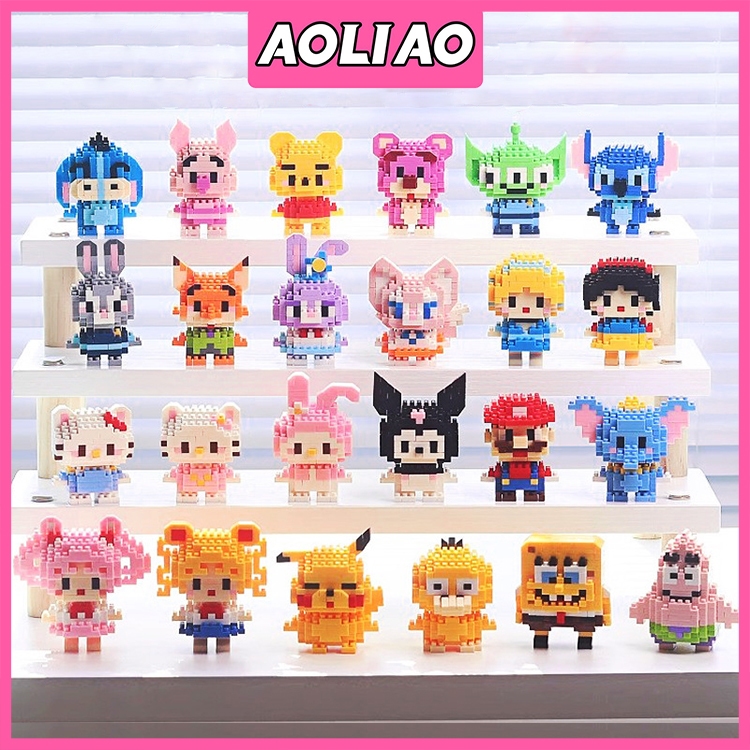 Jual AOLIAO Nano Bricks Mainan Balok Nano Block Model DIY Susun Blok ...