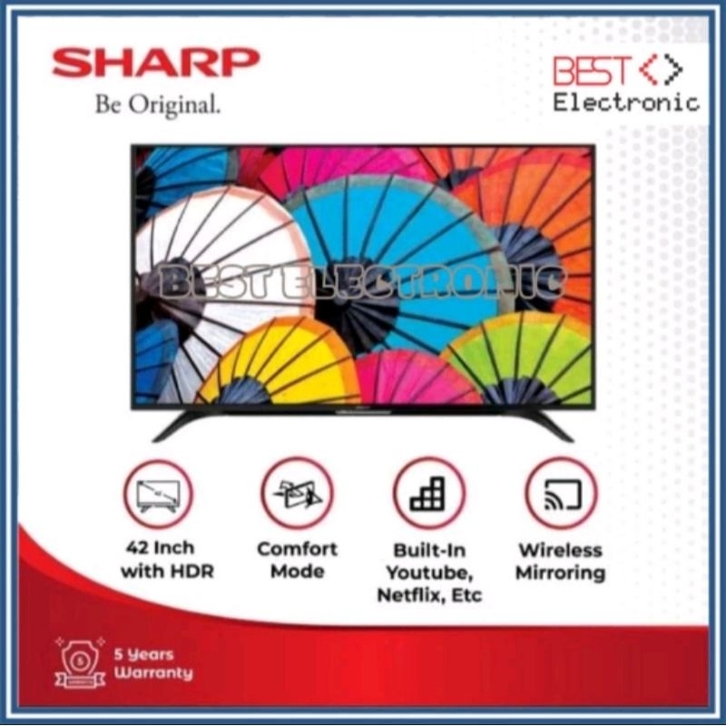 Jual SHARP LED TV 42 Inch Smart 2T-C42DF1i / 2T C42DF1i / 42DF1i / 42BG1i TV Digital Google ...