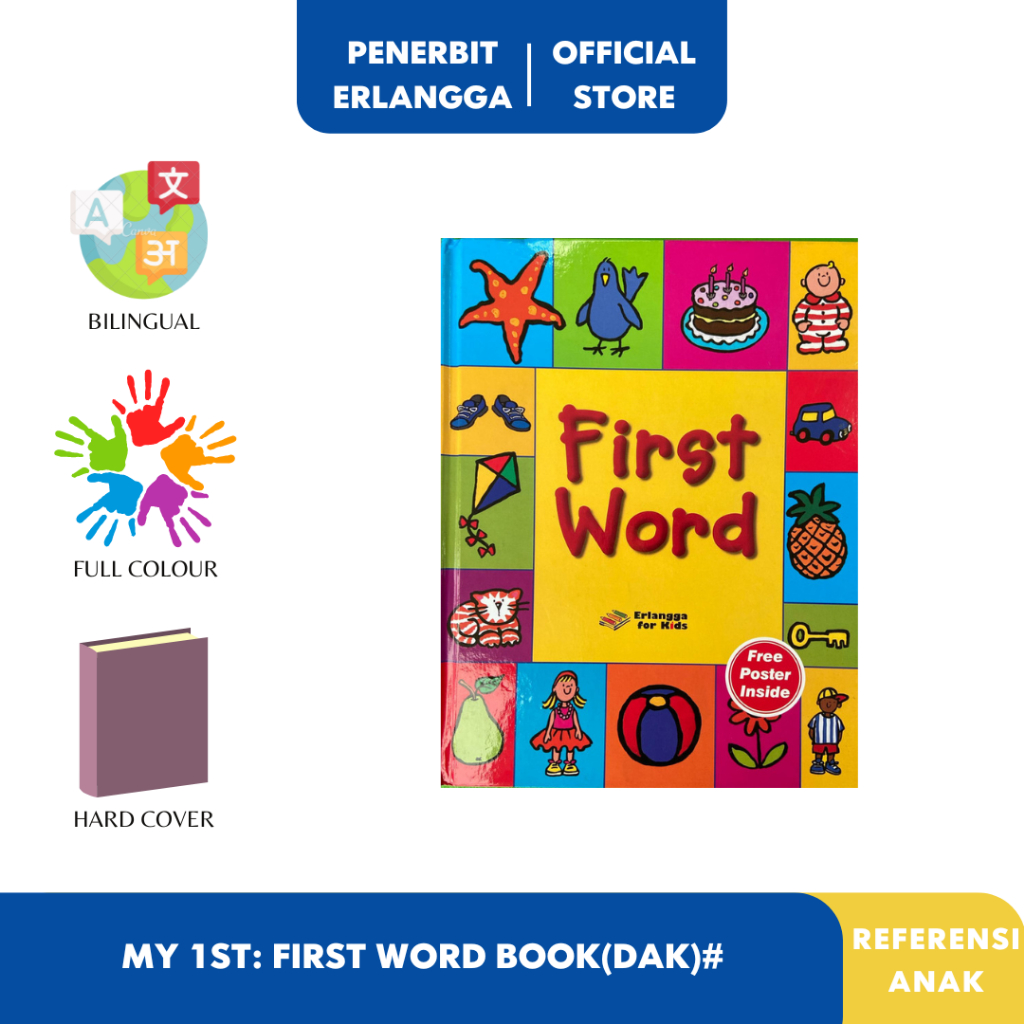 Jual [Erlangga] My First Book: First Word Books - Hard Cover ...
