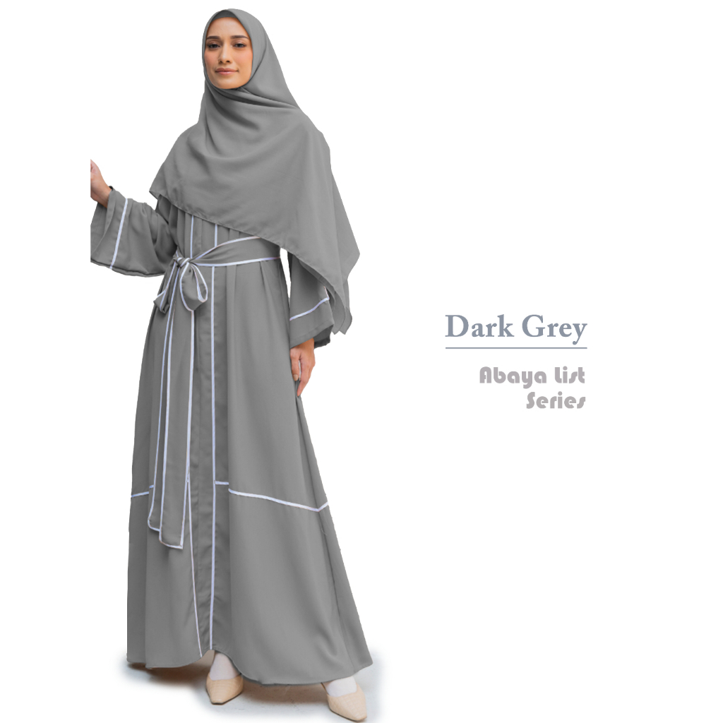 Jual Promo Abaya syari Gamis Hitam lis Turkey Dress Basic Arab Busui ...