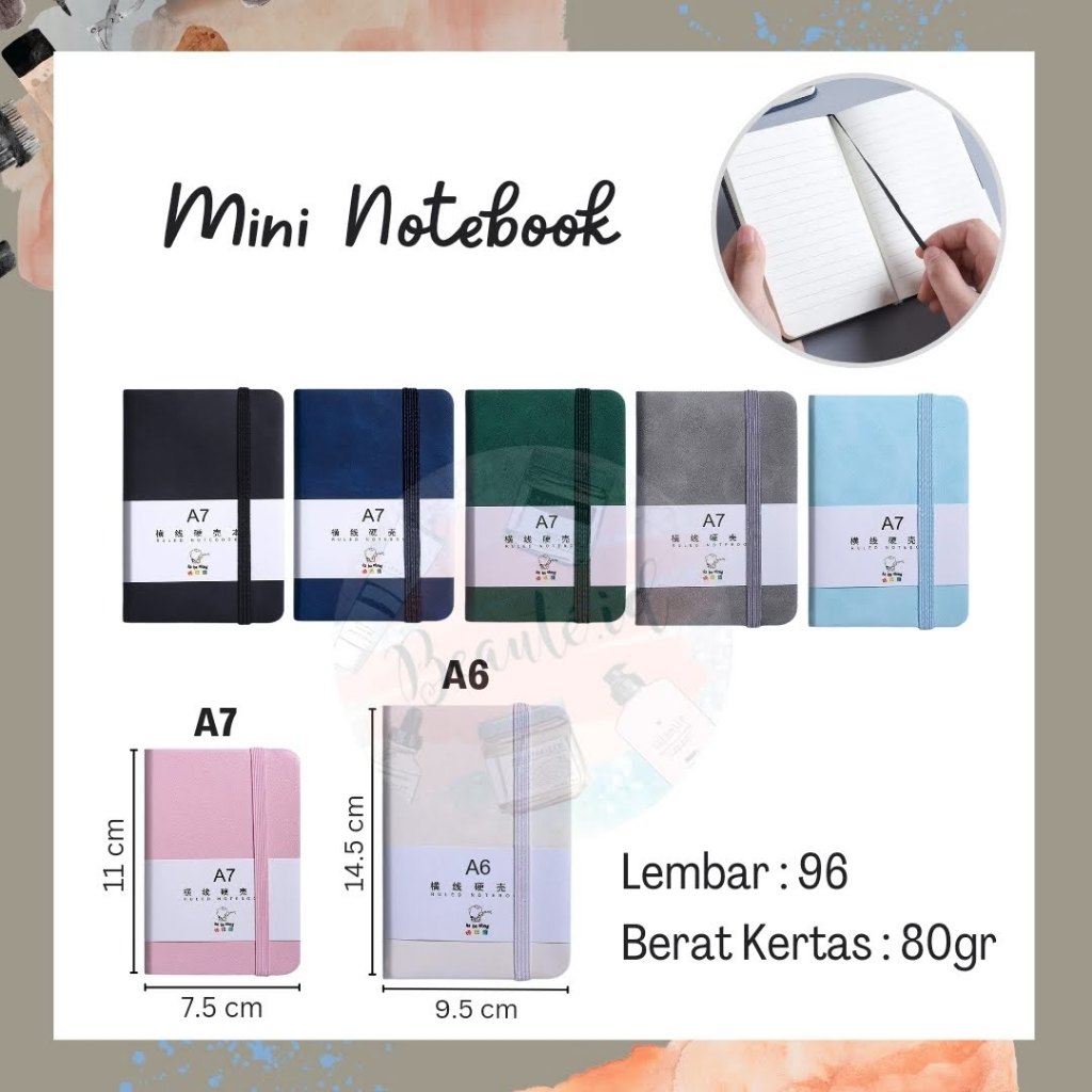 Jual Mini Notebook Buku Kecil A6 A7 Notes Catatan Bergaris Untuk Siswa