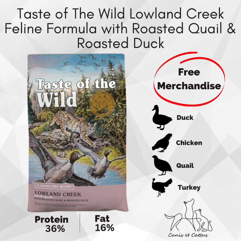 Jual Taste of the Wild Lowland Creek Feline with Roasted Quail & Duck 6 ...
