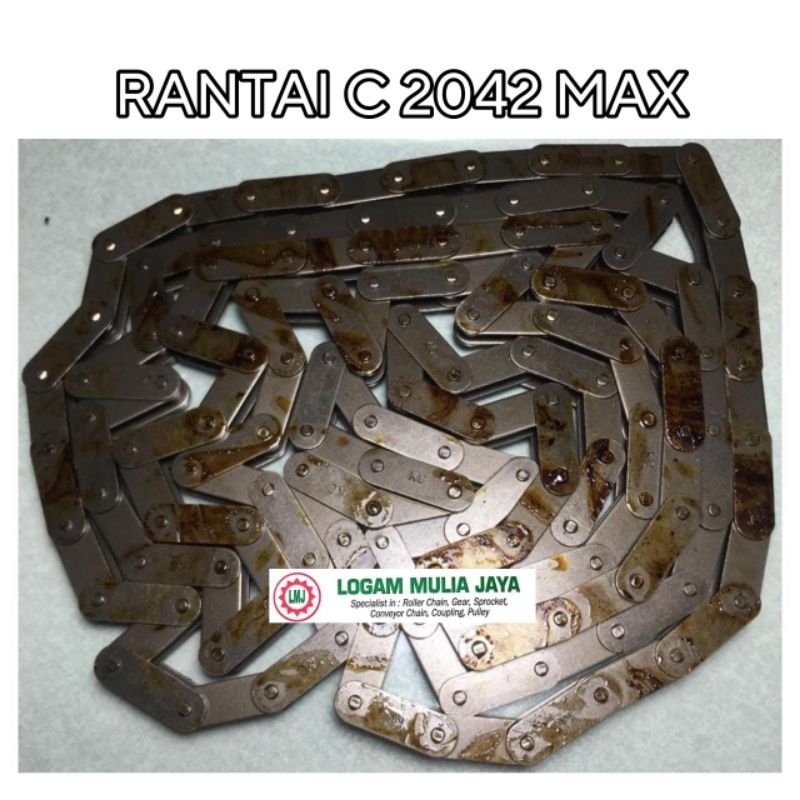 Jual DOUBLE PITCH RANTAI ROLLER CHAIN C 2042 MAX C2042 MAX LARGE ROLLER ...