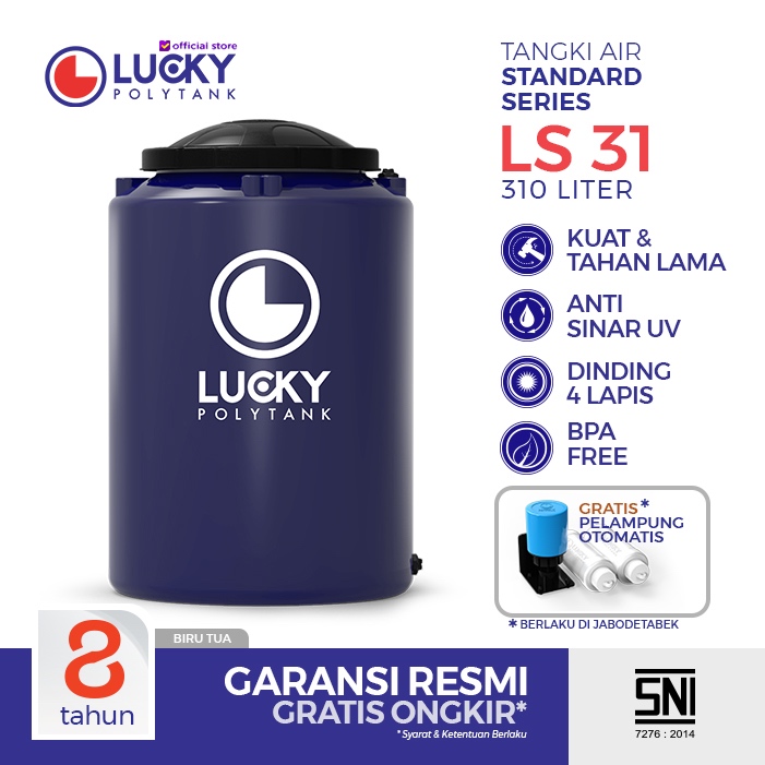 Jual Tangki / Toren Air Standar Lucky 310 liter (LS 31) | Shopee Indonesia