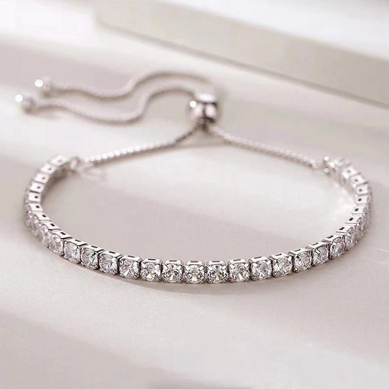 Jual Gelang Serut Diamond Rhinestone Adjustable Gelang Serut Wanita ...