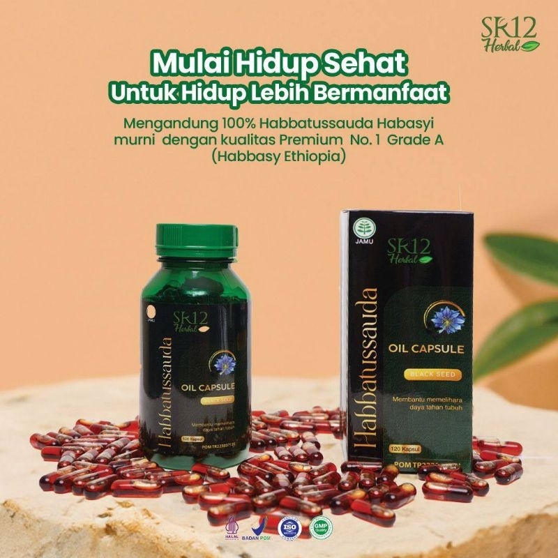 Jual SR12 Habbatussauda Oil Kapsul Grade A Premium 100% Habasyi Murni ...