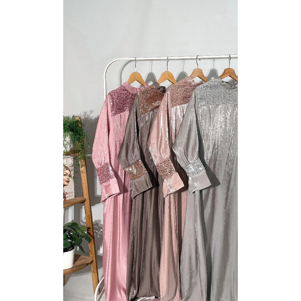 Jual Styled.id Naya Dress Sparkel FREE HIJAB/ one set lebaran - outfit ...