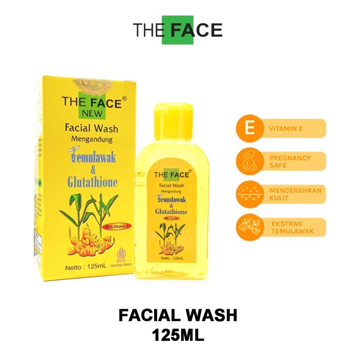 Jual The Face New Temulawak Facial Wash With Glutathione - Sabun Cuci ...