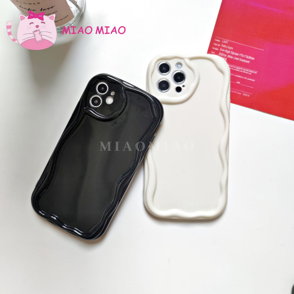 Jual CASE CASING CURLY CREAMY WAVES POLOS FOR XIAOMI IPHONE SAMSUNG A1 ...