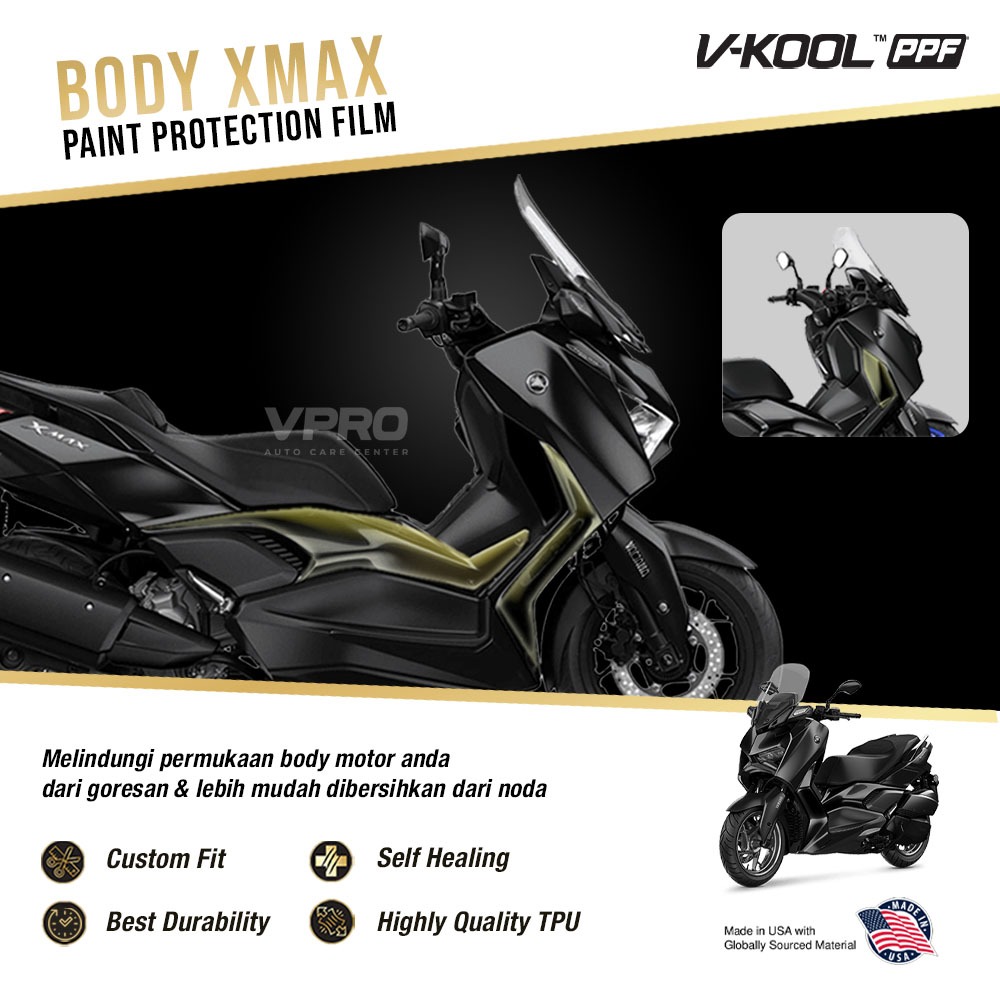 Jual VKOOL PPF Body Motor Yamaha XMAX / Anti Gores Motor X-MAX 2024 ...