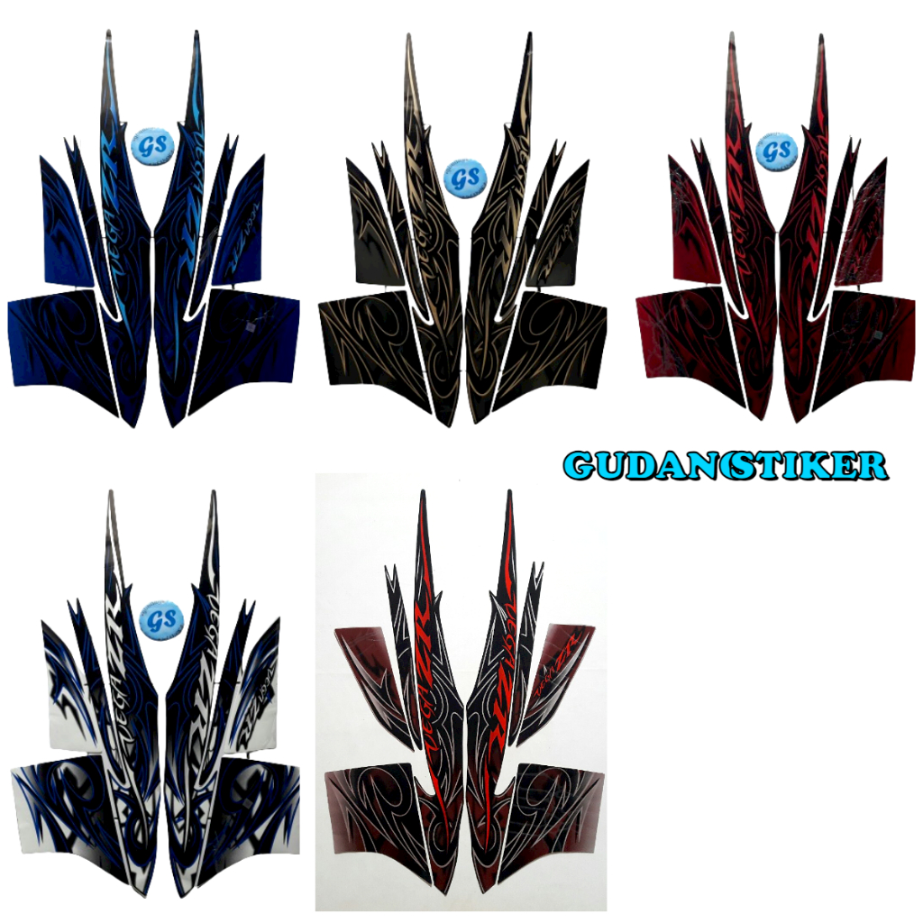 Jual STICKER STRIPING STIKER MOTOR YAMAHA VEGA ZR TAHUN 2010 FULLSET ...