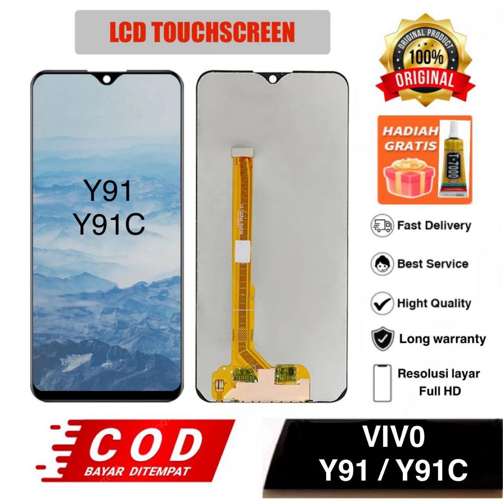 Jual LCD TOUCHSCREEN VIVO Y91/Y91C FULLSET ORIGINAL + LEM | Shopee ...