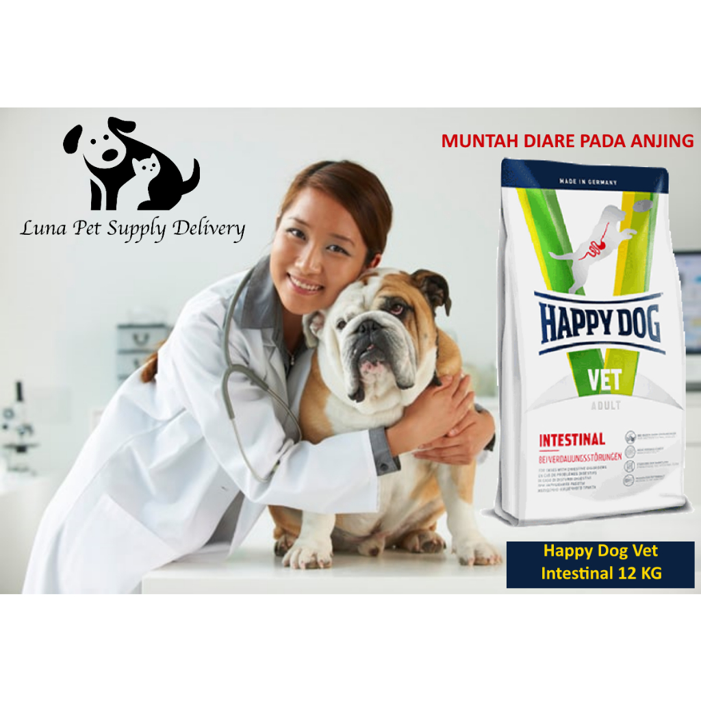 Jual Happy Dog Vet Intestinal 12 kg Makanan Anjing Diare dan Muntah ...