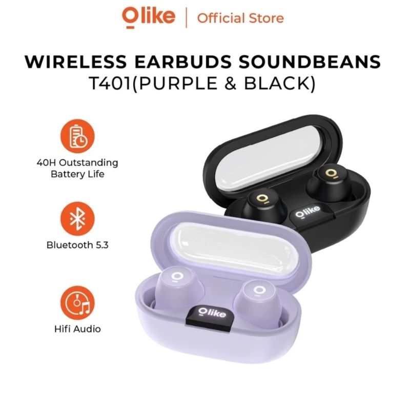 Jual Olike TWS T401 Wireless Earbuds SoundBeans 300mAh Bluetooth 5.3 Original Produk | Shopee ...