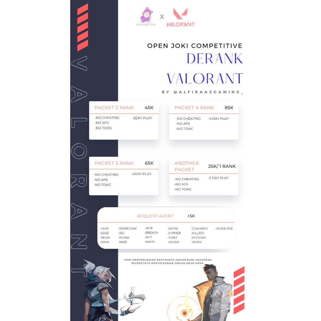 Jual JOKI DERANK VALORANT | Shopee Indonesia
