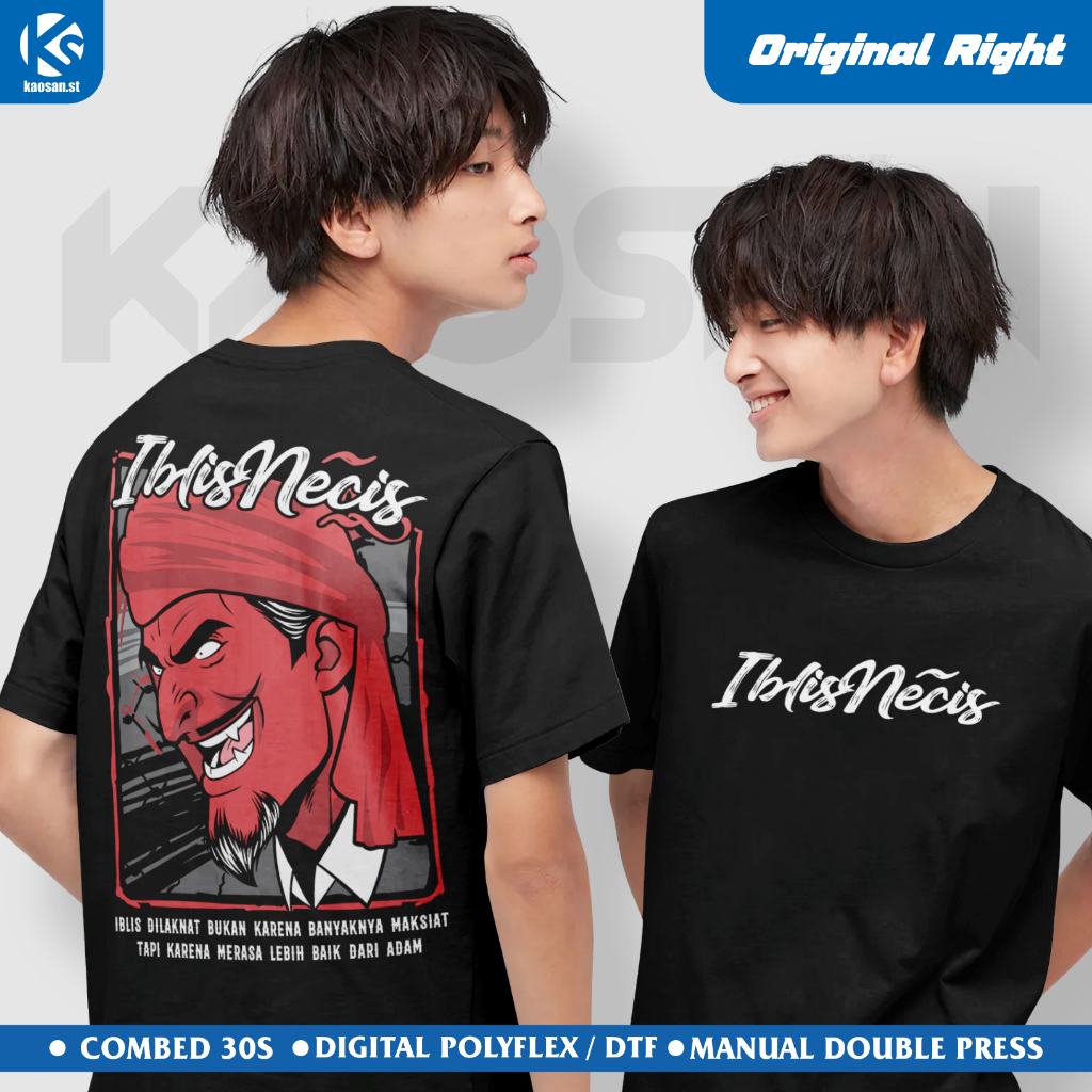 Jual Tshirt Iblis Necis Original Kaosan Kaos Viral | Shopee Indonesia