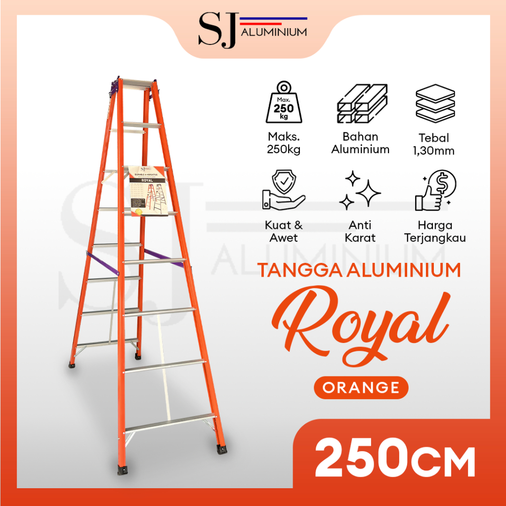 Jual [ROYAL] Tangga Aluminium / Tangga Lipat / Tangga Aluminium Lipat ...