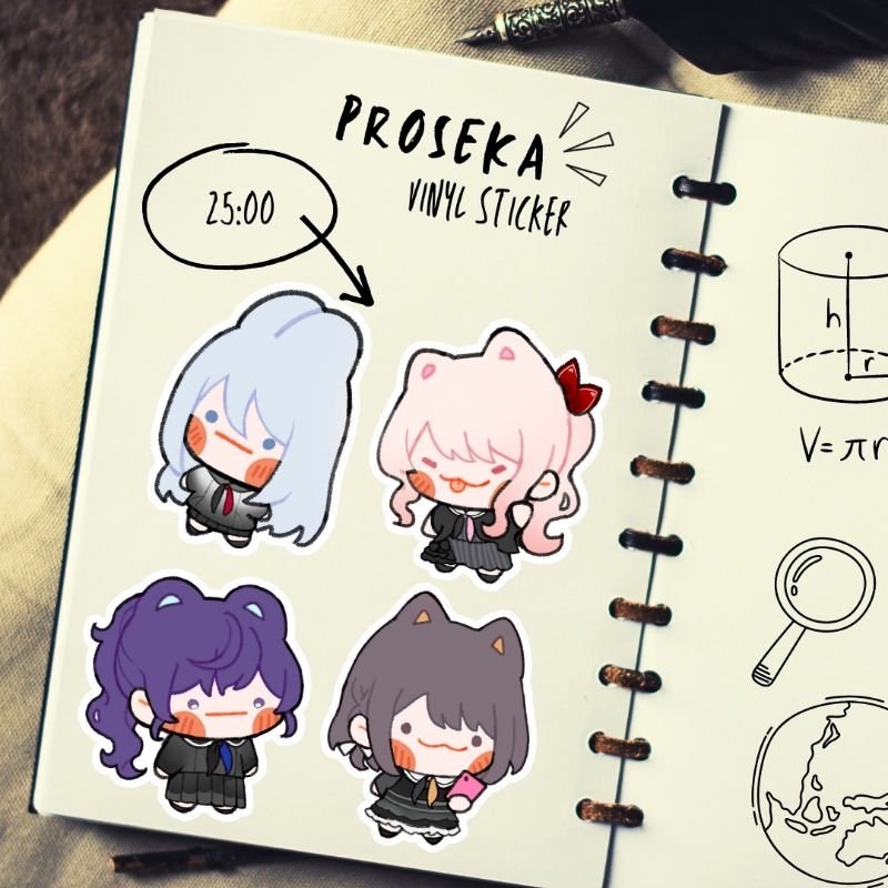 Jual [Muncationary] Sticker Vinyl Doff Glossy Laminated Diecut Proseka ...