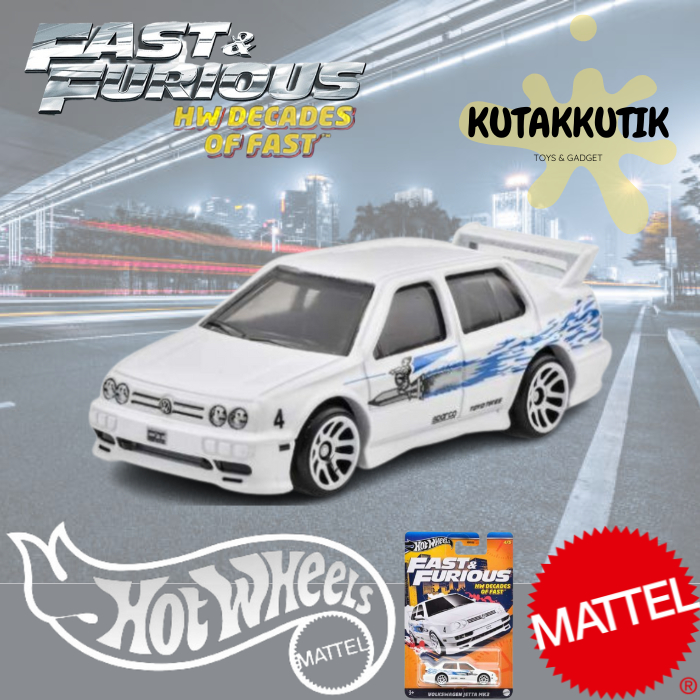 Jual Hotwheels Mobil Balap Volkswagen Jetta MK3 Putih Fast & Furious ...