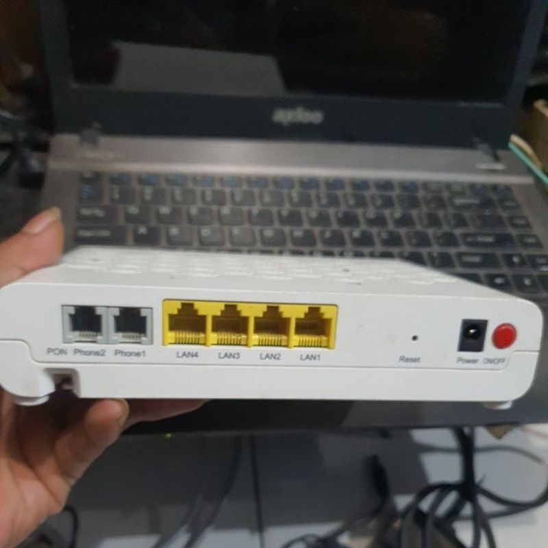 Jual Gpon ONT ZXHN F620 fo port hijau plus adaptor | Shopee Indonesia