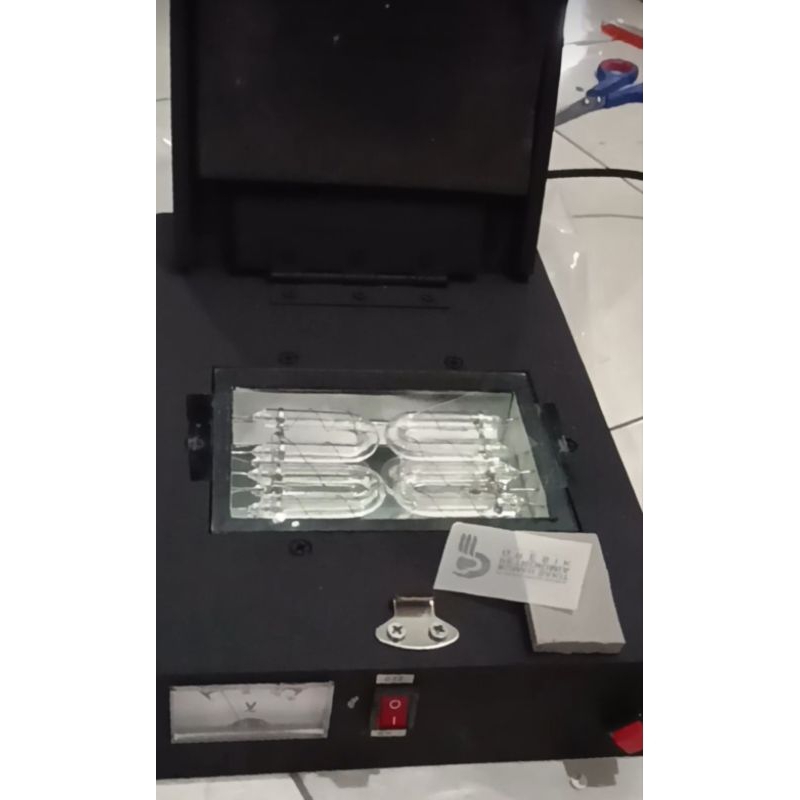 Jual Mesin stempel warna 4 Lampu U besar/ Mesin stempel flash 4lampu U besar | Shopee Indonesia