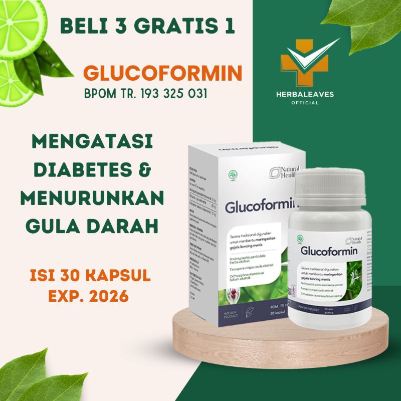 Jual Glucoformin Asli Original Obat Diabetes Kencing Manis Gula Darah ...