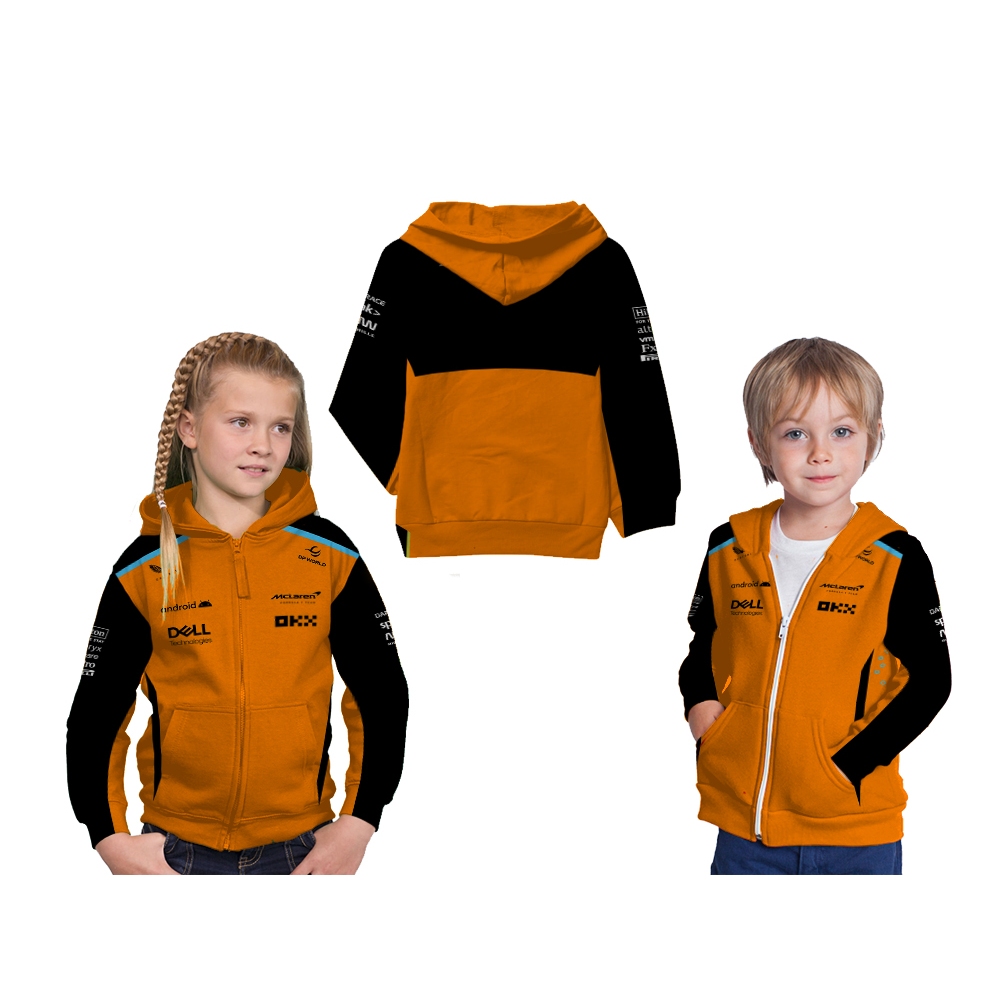Jual Jaket Hoodie Anak Otomotif Race F1 McLaren Oren Orange Racing ...