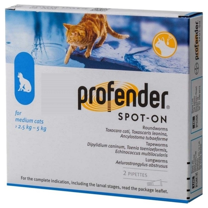 Jual PROFENDER SPOT-ON Cat Medium - M / Pipet Obat Cacing Kucing Tetes ...