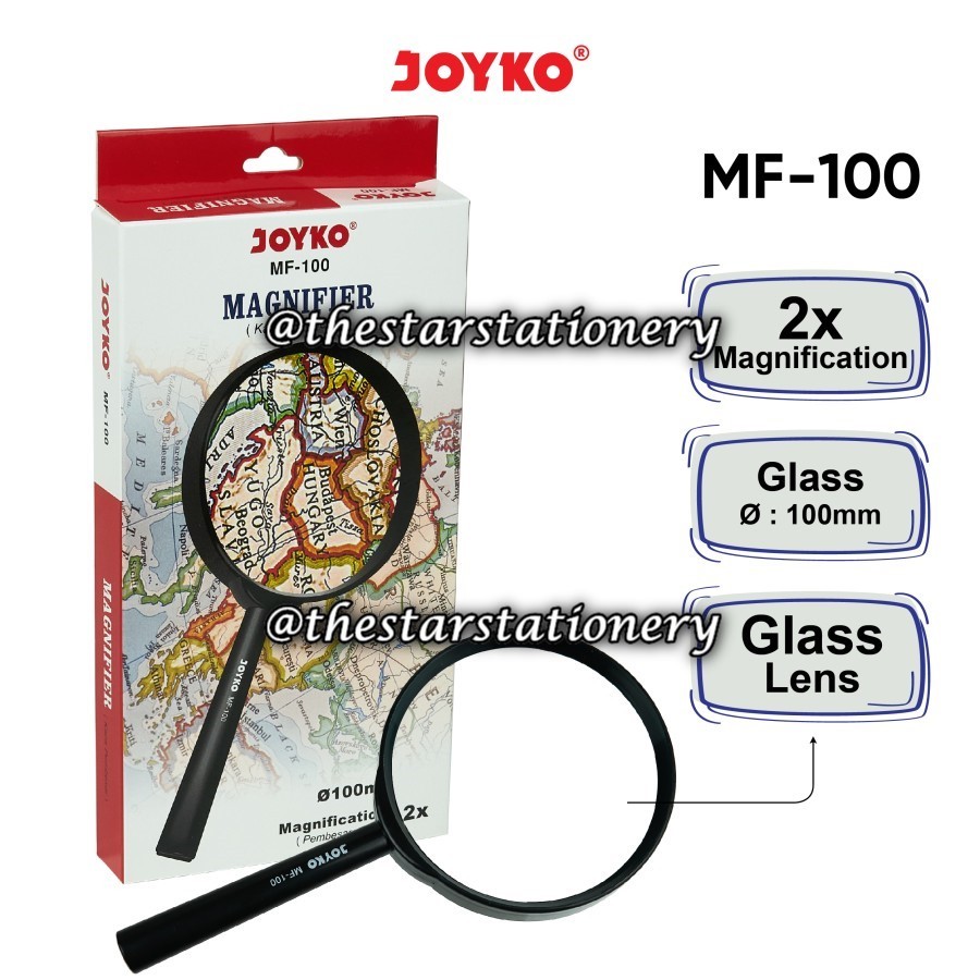 Jual (1 Biji) GROSIR Kaca Pembesar Joyko MF-100 / Kaca Pembesar ...