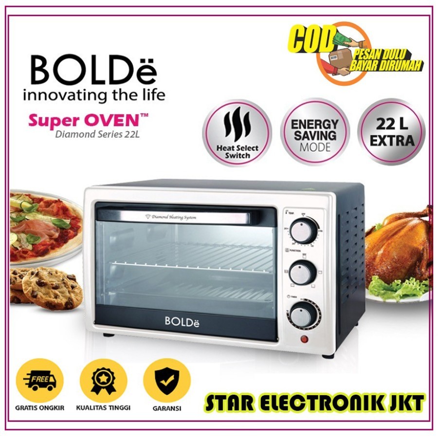 Jual Bolde Super Oven Diamond Series Oven Listrik Ukuran 22 Liter ...