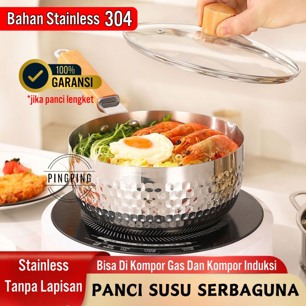 Jual Panci Stainless steel SUS 304 Anti Lengket / Panci Susu Stainless ...