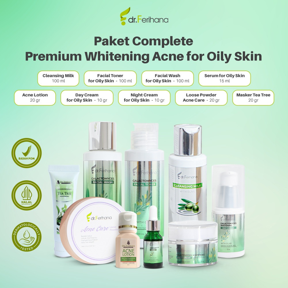 Jual [Paket Complete Galactomyces for Acne & Oily Skin] dr. Ferihana | Mencerahkan Mengurangi ...
