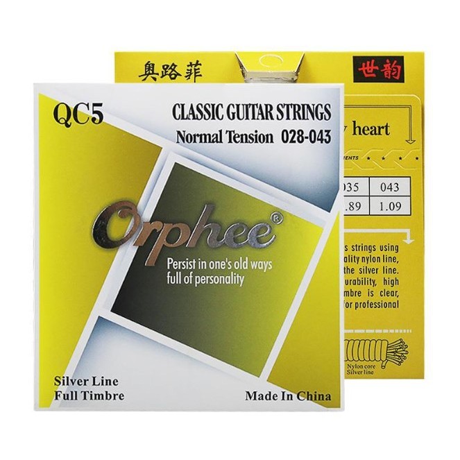 Jual Senar Gitar Klasik Orphee QC5 Nilon Classical Guitar Strings Nylon ...