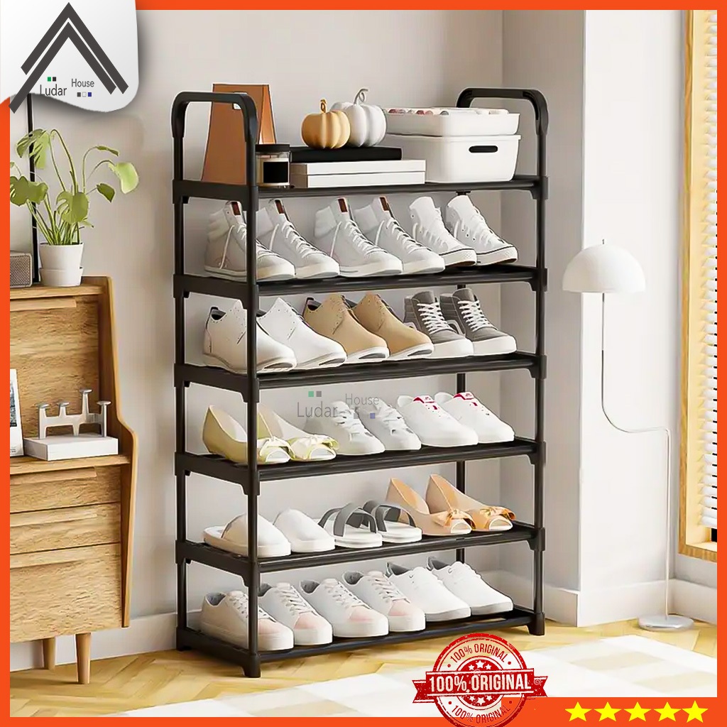 Jual Rak Sepatu Wadah Sandal 3 / 5 / 7 Susun Bertingkat Rak Serbaguna ...