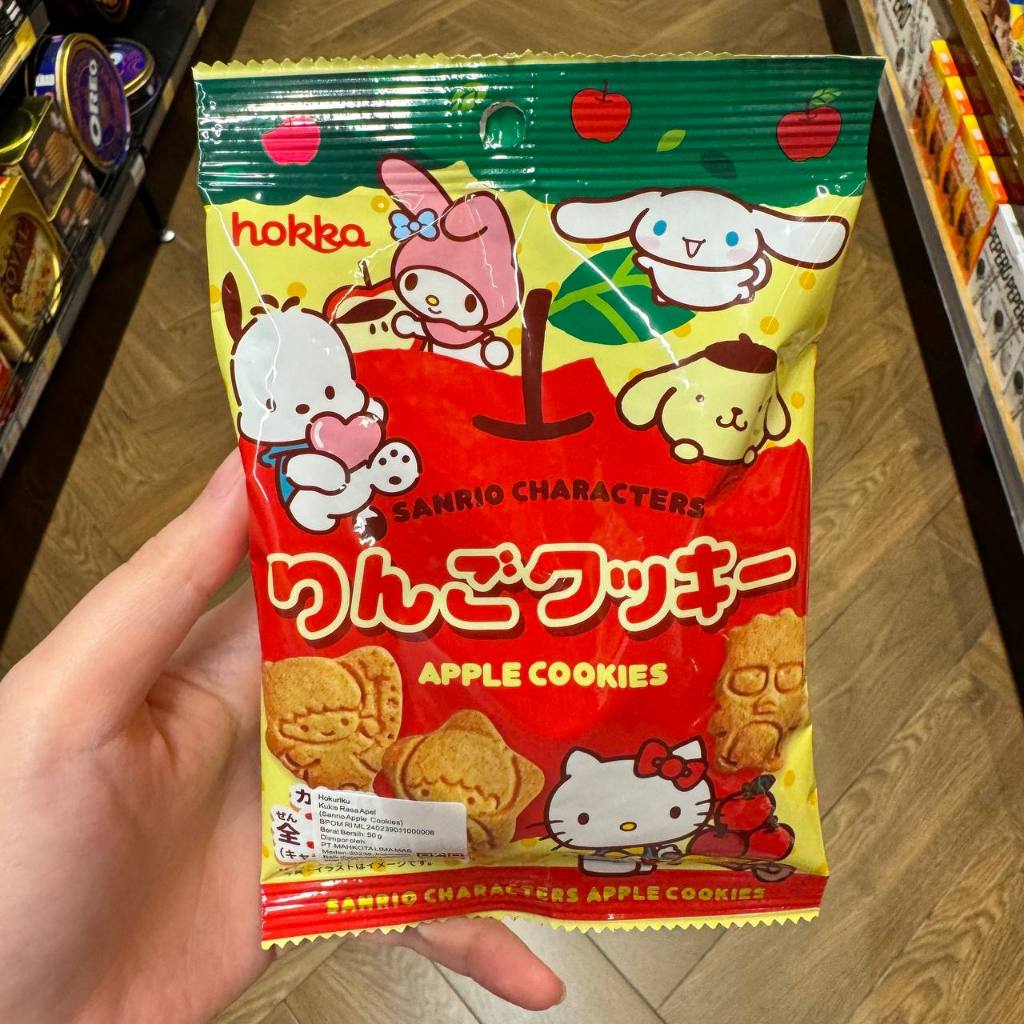 Jual Hokka Hokuriku Sanrio Characters Apple Cookies Biskuit Rasa Apel ...