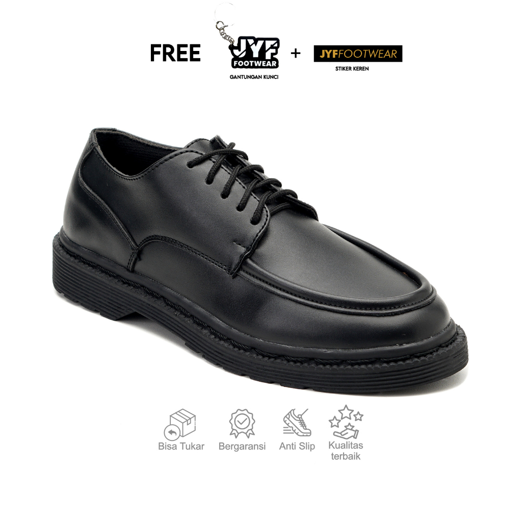 Jual JYF - Boss Black Sepatu Oxford Pria Formal Kantor Kerja Kuliah ...