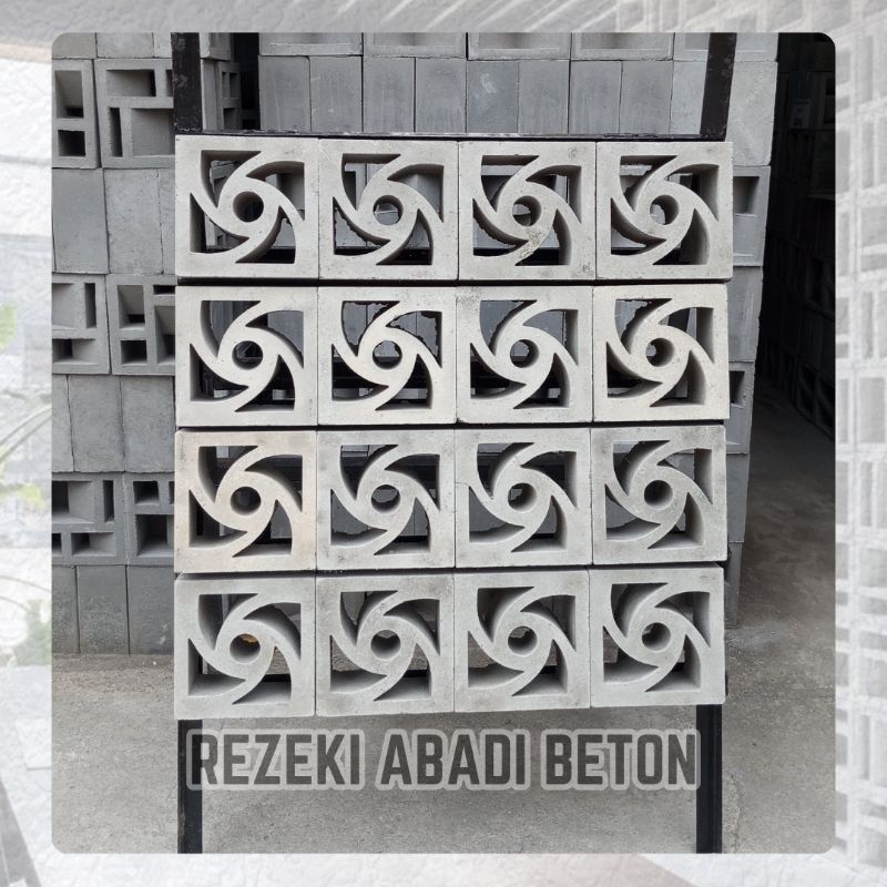 Jual Loster Beton Minimalis, Roster Beton Minimalis Modern Motif Kipas ...
