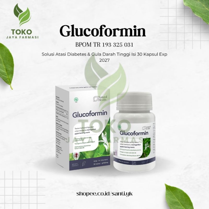 Jual Glucoformin Asli Original Obat Diabetes Herbal Kencing Manis Gula ...
