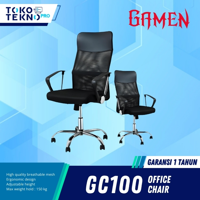 Jual Gamen GC100 / GC-100 Kursi Office Kantor Bahan Premium | Shopee Indonesia