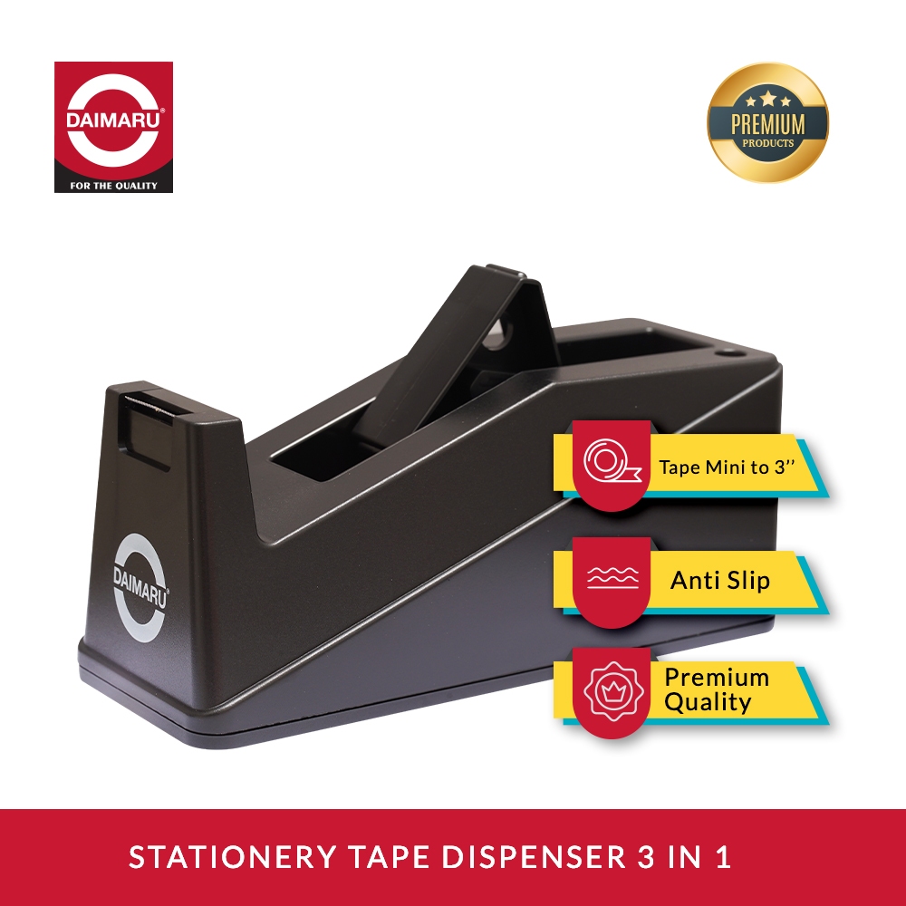 Jual TAPE DISPENSER CUTTER DUDUK MEJA LAKBAN 12, 24mm & MINI SELOTIP ...