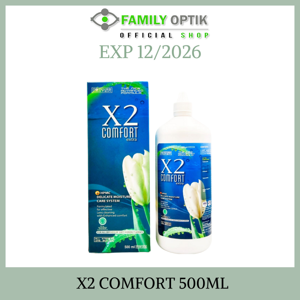 Jual X2 Comfort 500ml Multi Purpose Solution Air Softlens | Shopee ...