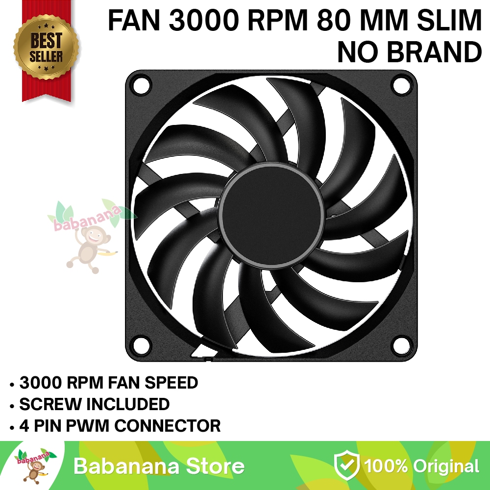 Jual Fan 3000rpm 80x80x10mm pwm kipas casing mining pc Cooler | Shopee ...