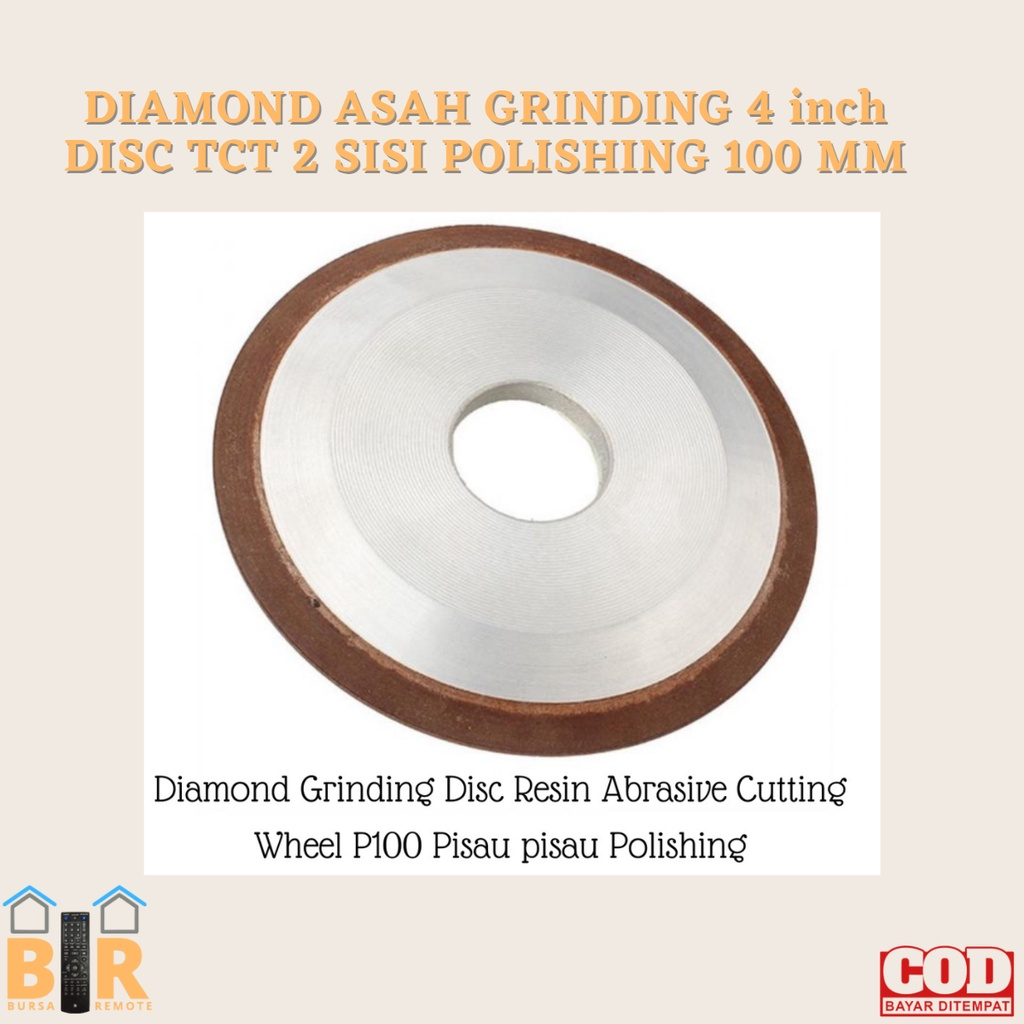 Jual Diamond Asah Grinding4 inch DISC TCT 2 SISI POLISHING 100mm ...