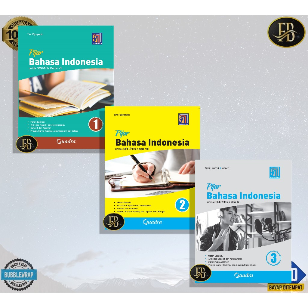 Jual [Penerbit Quadra] Pijar Bahasa Indonesia kelas 7,8,9 Kurikulum merdeka | Shopee Indonesia