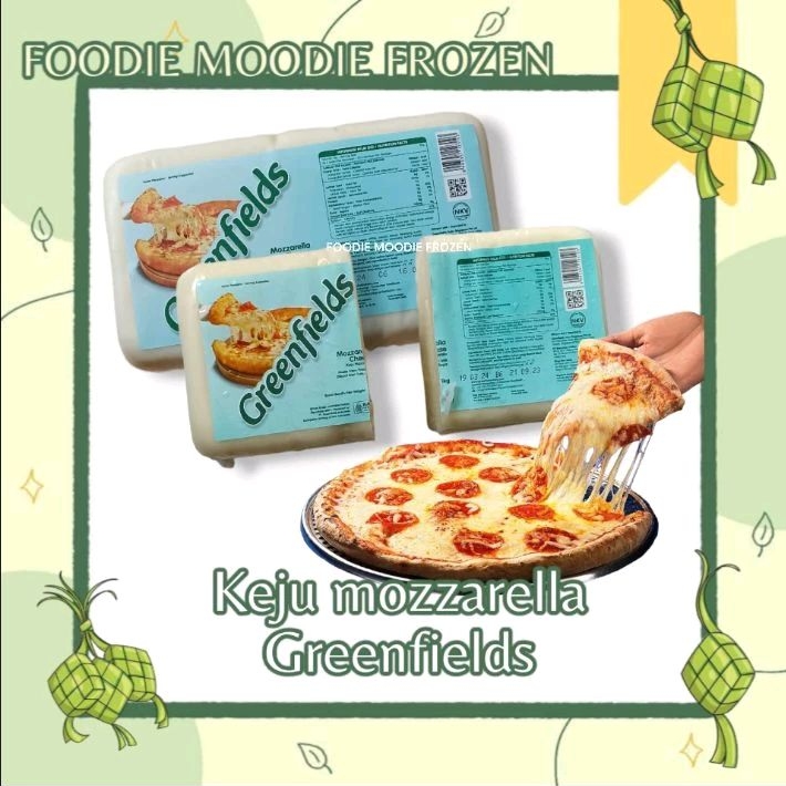 Jual Keju mozzarella balok greenfields REPACK 250gr/ mozzarella cheese ...