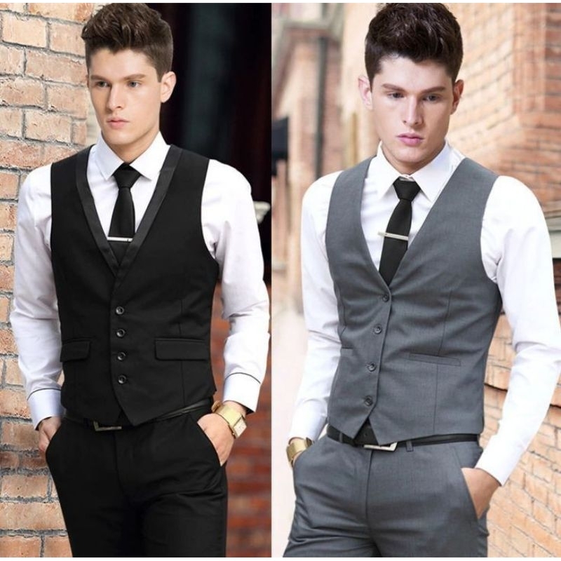 Jual RZL APPAREL - Rompi Vest Pria Slimfit Hitam Abu Navy Marun Putih ...
