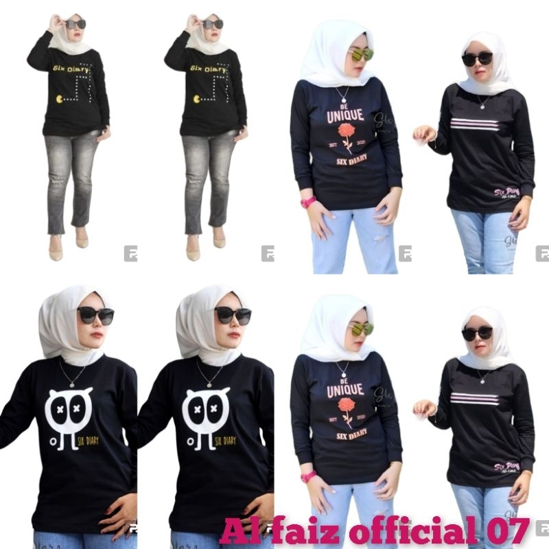 Jual Baju Wanita // Atasan Wanita Terbaru Tangan Panjang wanita Six ...