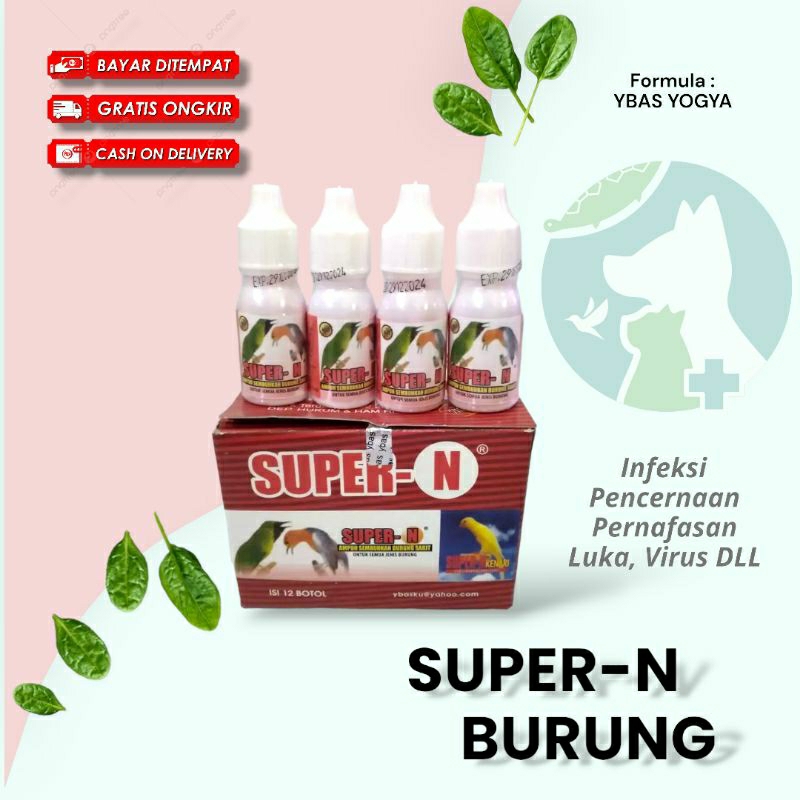 Jual PAKET GROSIR - Super-N Burung Kicau 1 PACK ISI 12 Vitamin/Suplemen ...